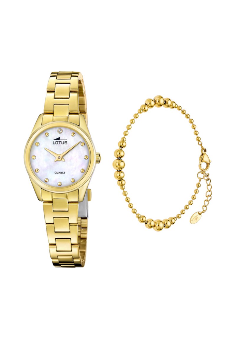 Lotus GETHER SET - Reloj - white - gold/blanco - Zalando.es