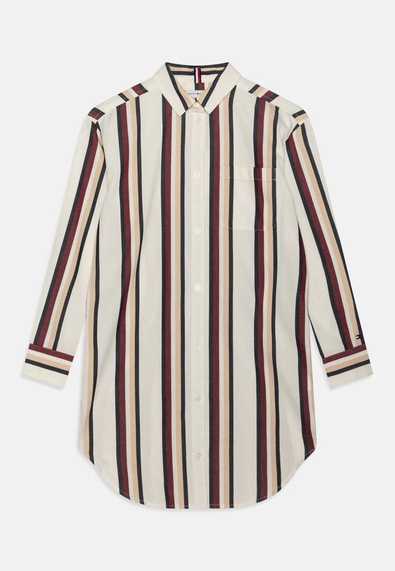 Tommy Hilfiger GLOBAL STRIPE DRESS Ko ilov aty Ivory red white Tommy Hilfiger GLOBAL STRIPE DRESS Ko ilov aty Ivory red white