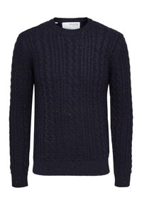 Selected Homme SLHHENRY - Strickpullover - sky captain/blau - Zalando.de