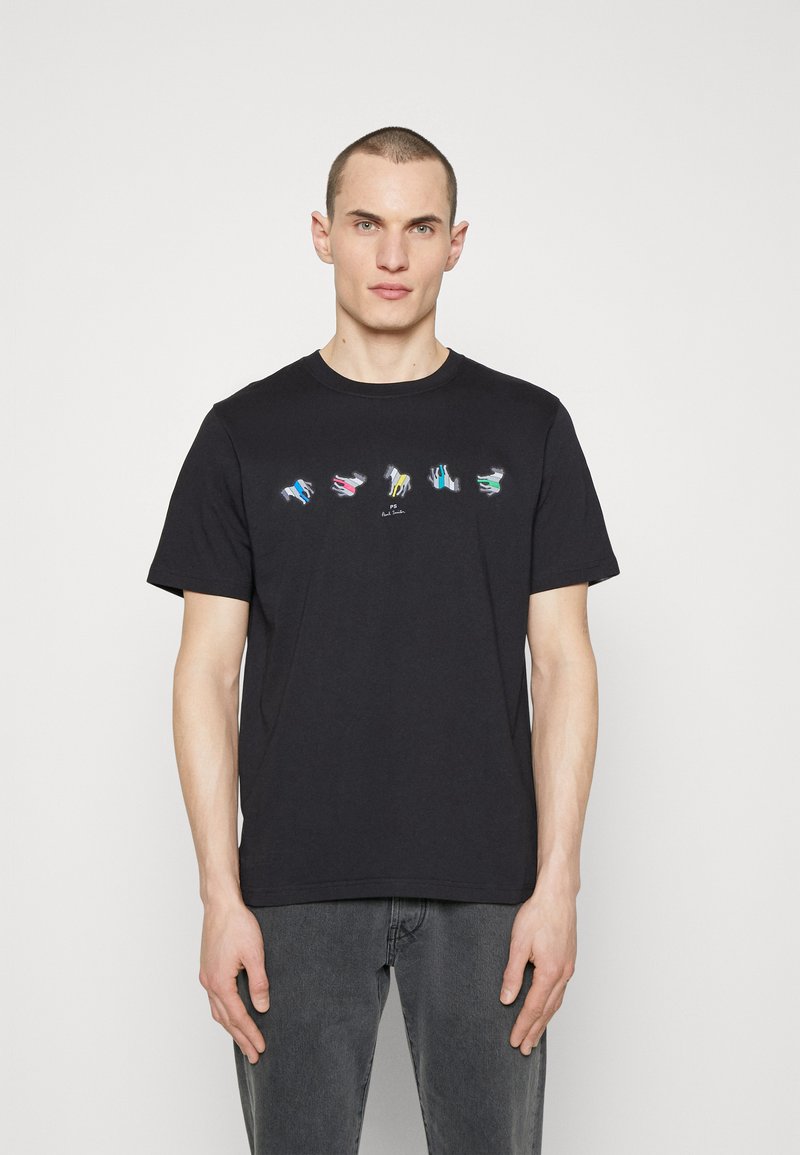 Ps Paul Smith Zebra Repeat T Shirt Print Black Schwarz Zalando De