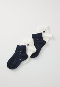Tommy Hilfiger BABY SOCK COLOR NAPS UNISEX 4 PACK - Sokker - white/dark ...