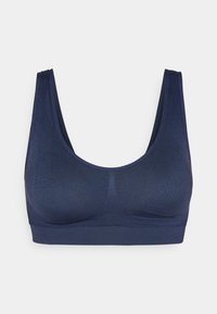 ONLY Play ONPMIRA-2 SEAM BRA - Medium support sports bra - blue nights ...