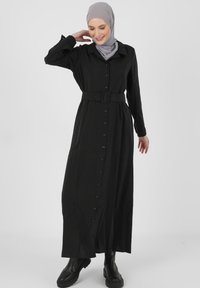 Modanisa POINT COLLAR MODEST - REFKA - Maxikleid - black/schwarz ...