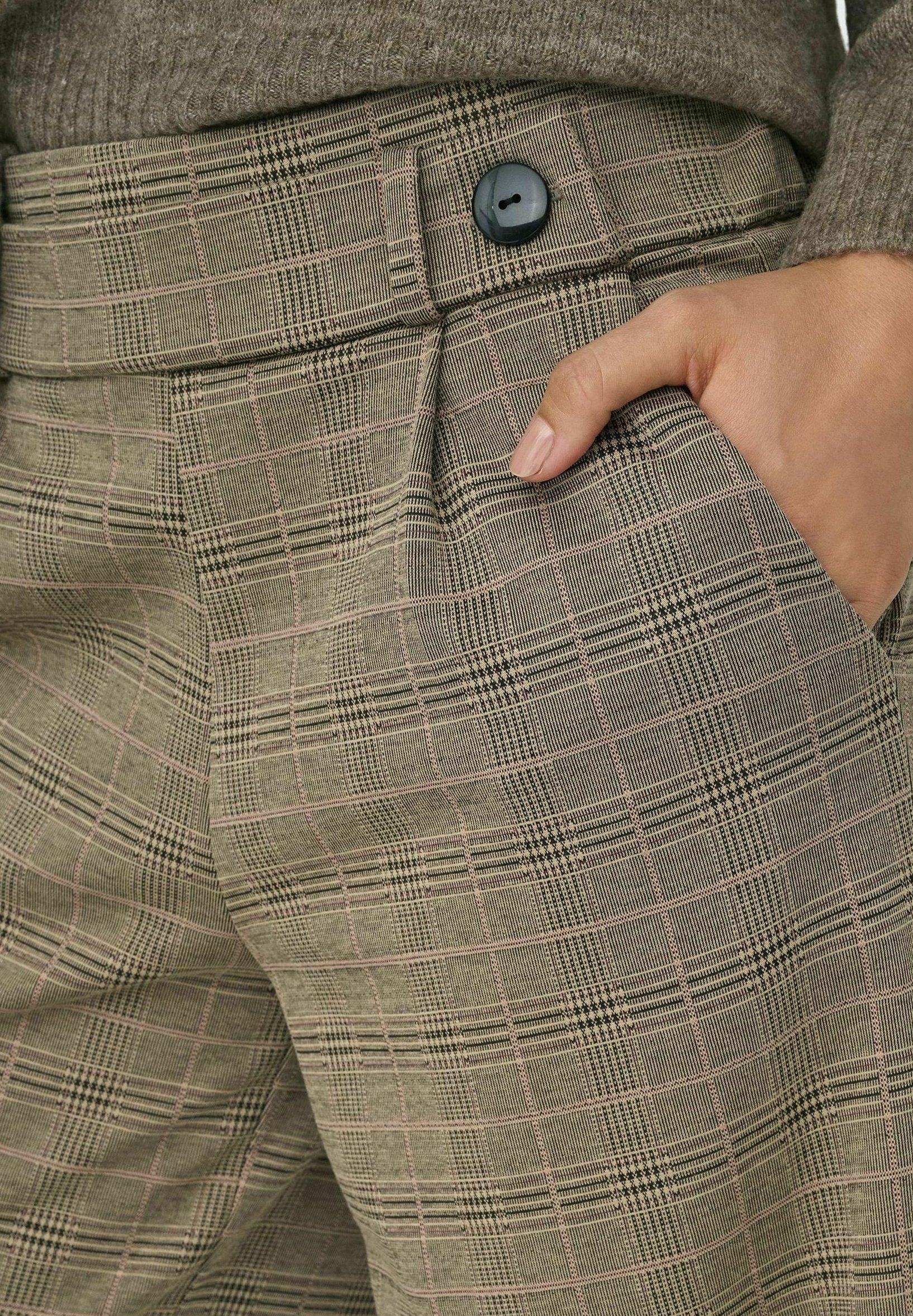 Check trousers ladies store