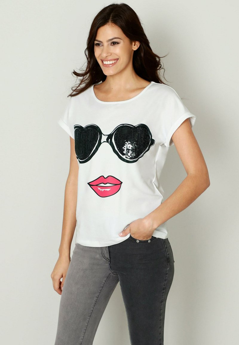 Amy Vermont T-Shirt print - weiß - Zalando.at