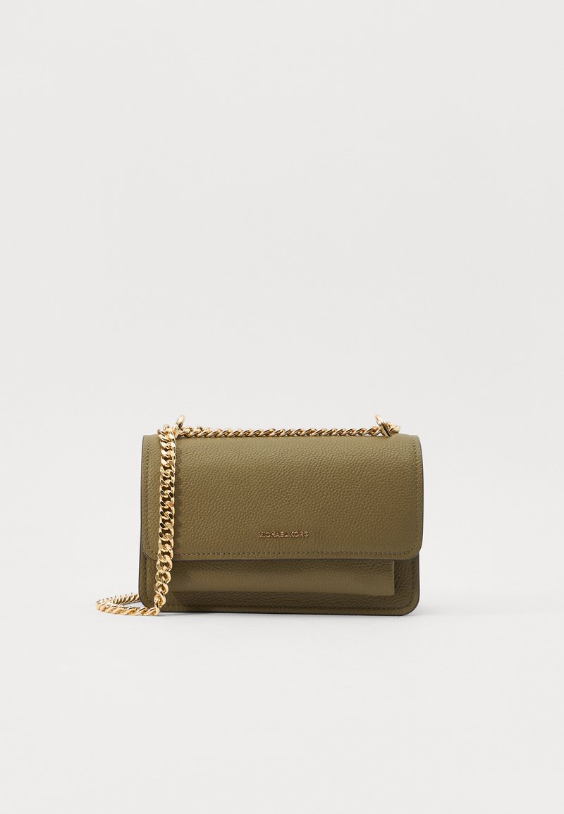 MICHAEL Michael Kors CLAIRE SHOULDER - Axelremsväska - safari green ...