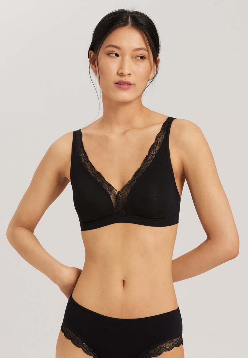 Hanro Triangle bra - black - Zalando