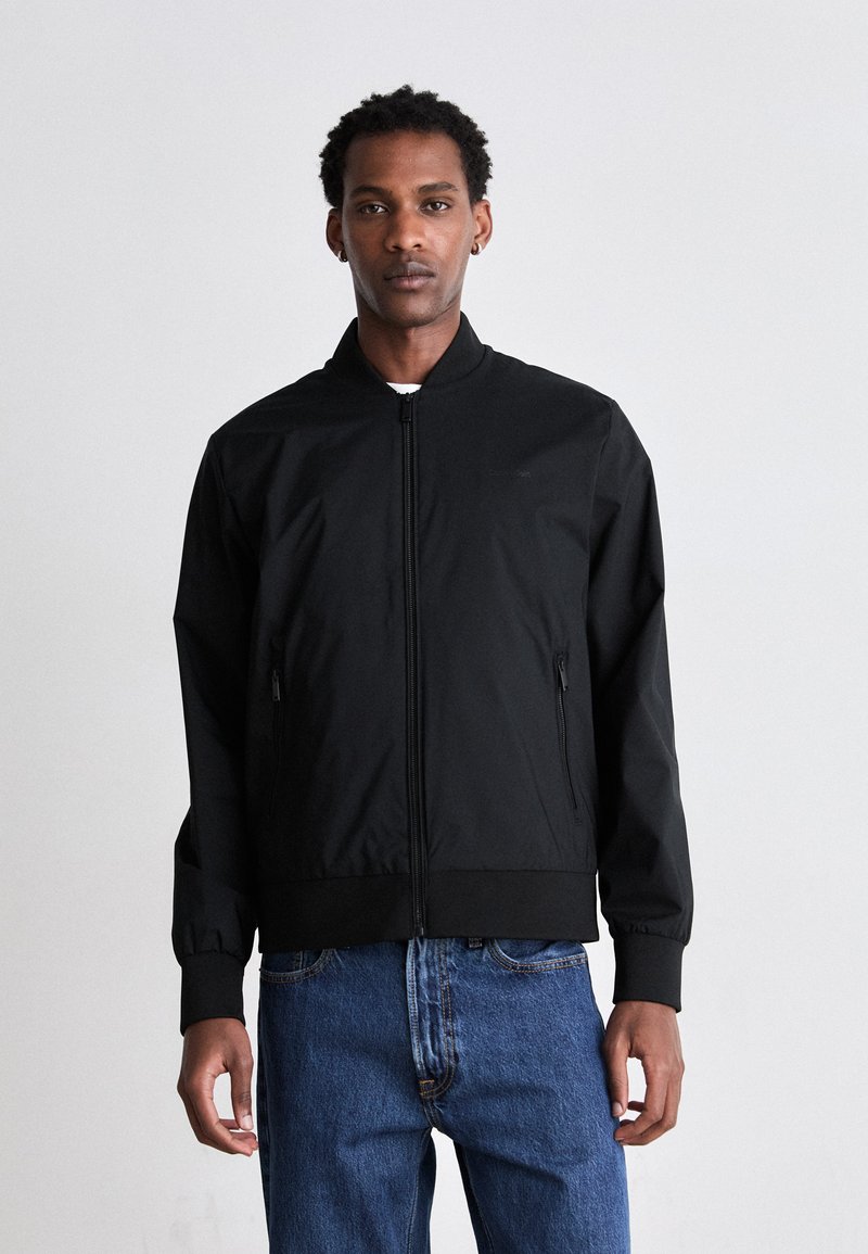 Calvin Klein MATTE - Bomber Jacket - black - Zalando.co.uk