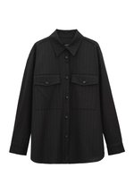 someday. LANGARM ZEREA - Overhemdblouse - black/zwart - Zalando.be