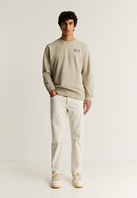 Scalpers PLANT EMBROIDERY - Sweater - light duck/lichtgroen - Zalando.nl