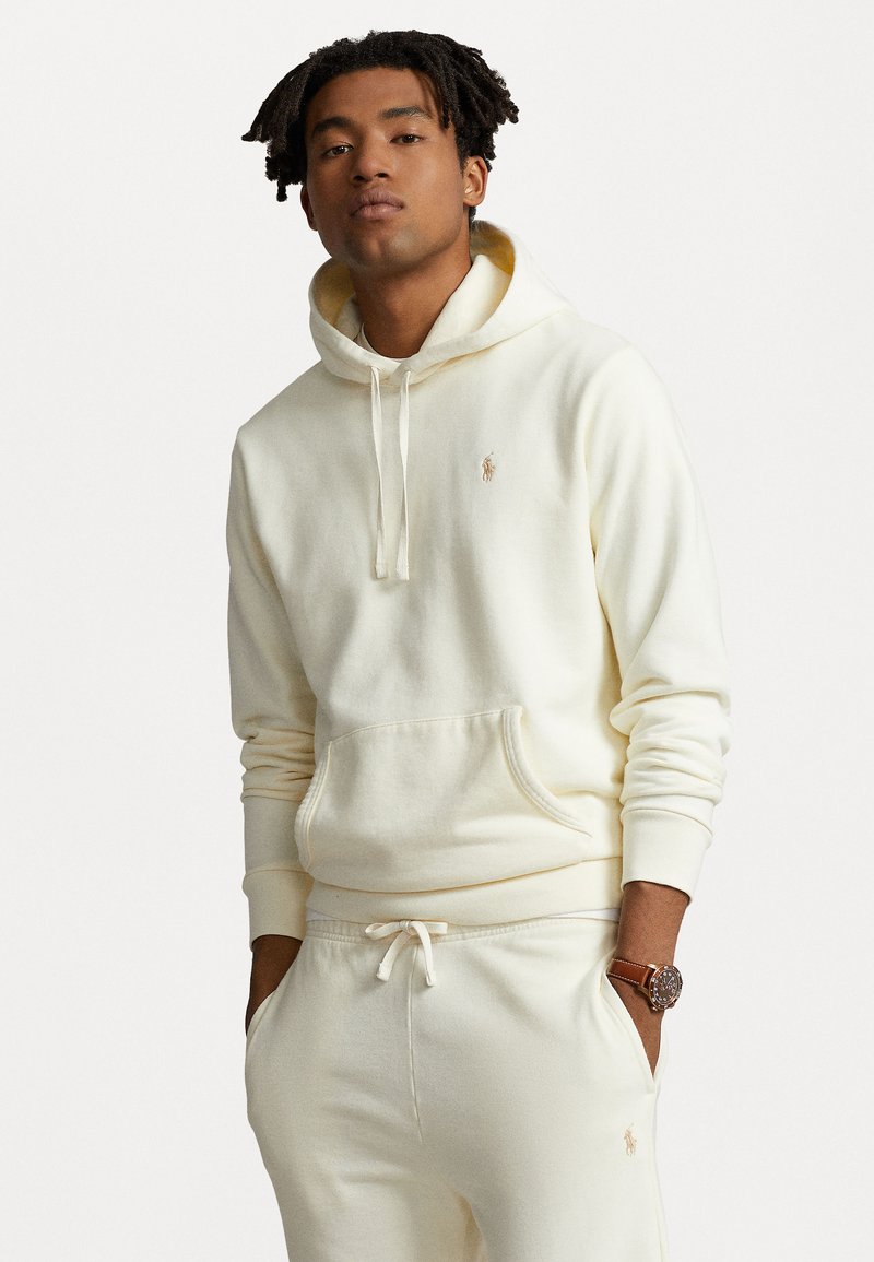 Polo Ralph Lauren LONG SLEEVE - Jersey con capucha - clubhouse cream ...