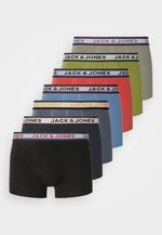 Jack & Jones JACMARCO TRUNKS 7 PACK - Panties - coronet blue/hot sauce ...
