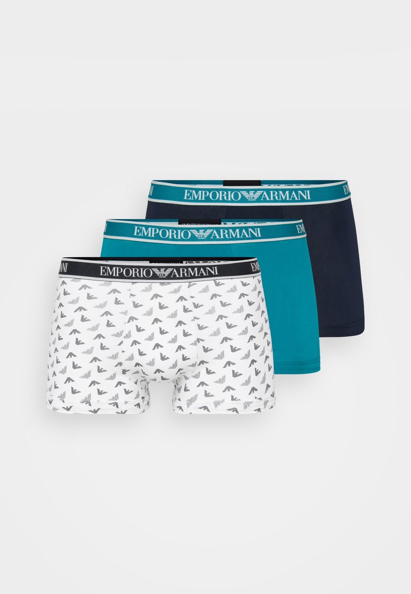 Emporio Armani TRUNK 3 PACK - Trunks - blue/tofu/blue - Zalando.co.uk