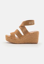 Replay SUSAN - Platform sandals - beige - Zalando.ie