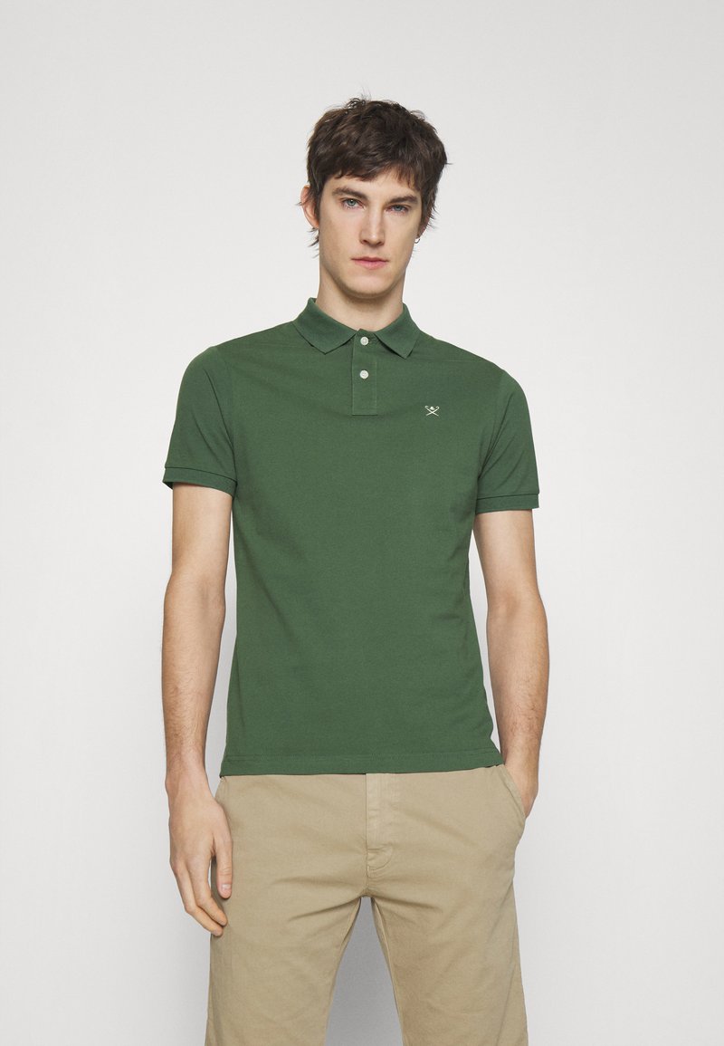 Hackett London SLIM FIT LOGO - Polo - sage/olive - ZALANDO.CH
