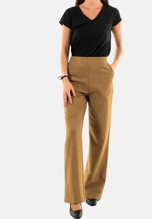 Le Temps Des Cerises Pantalon classique - jaune - ZALANDO.FR