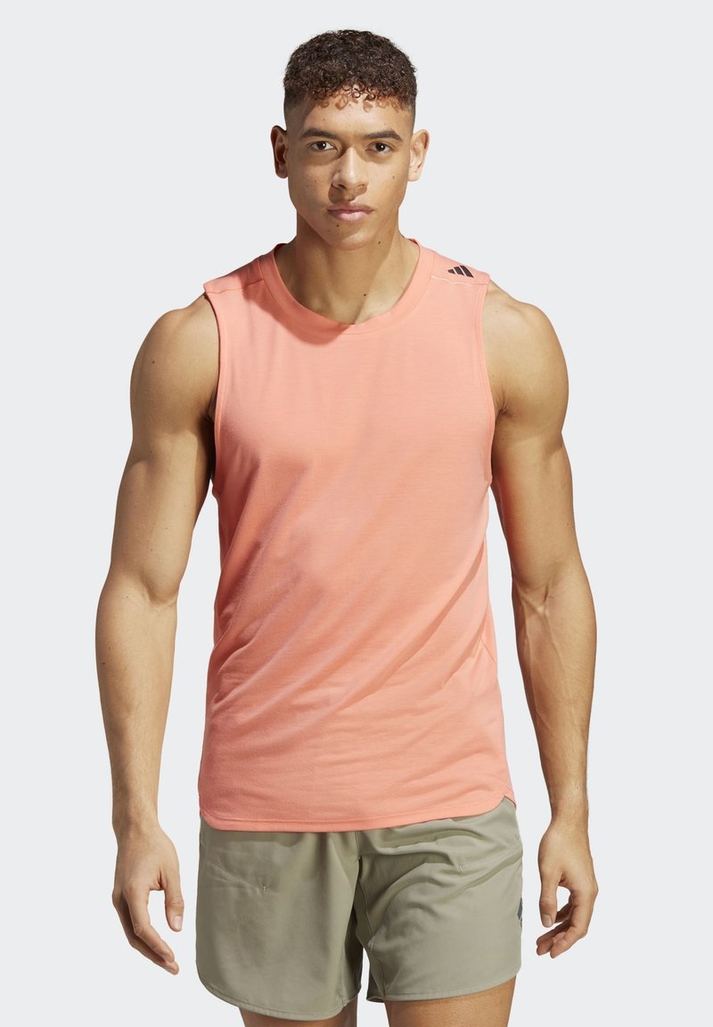 adidas Performance D4T STRENGTH TANK - Top - coral fusion/coral ...