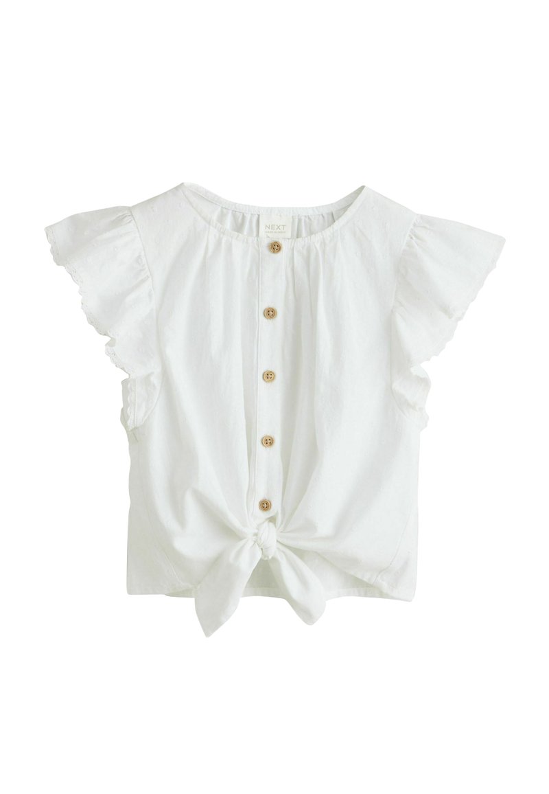 Next REGULAR FIT TIE FRONT - Blouse - white - Zalando
