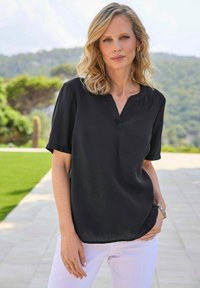 GOLDNER PFLEGELEICHTE - Blouse - black - Zalando