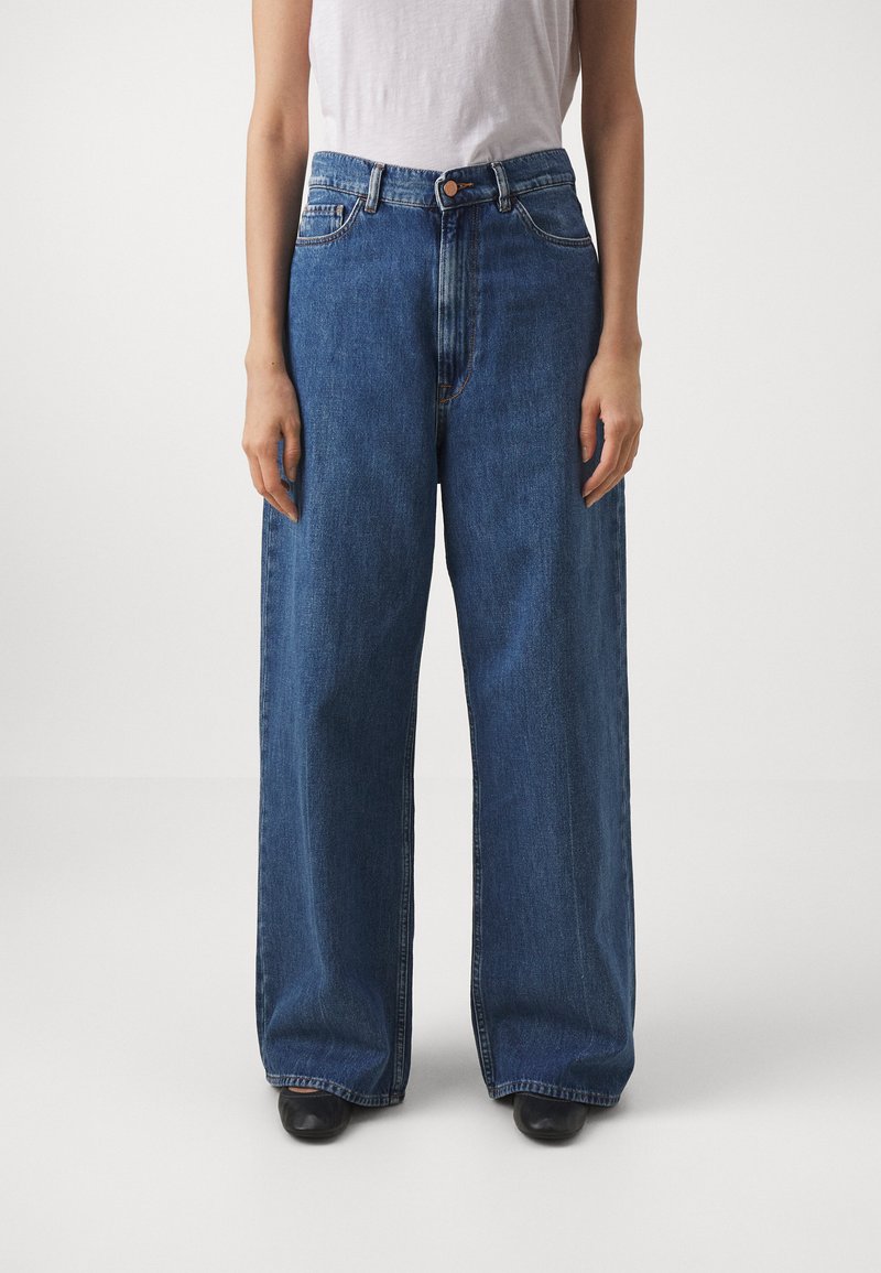 3x1 SKATER CLEAN - Blugi loose fit - solid barrel/denim albastru închis ...