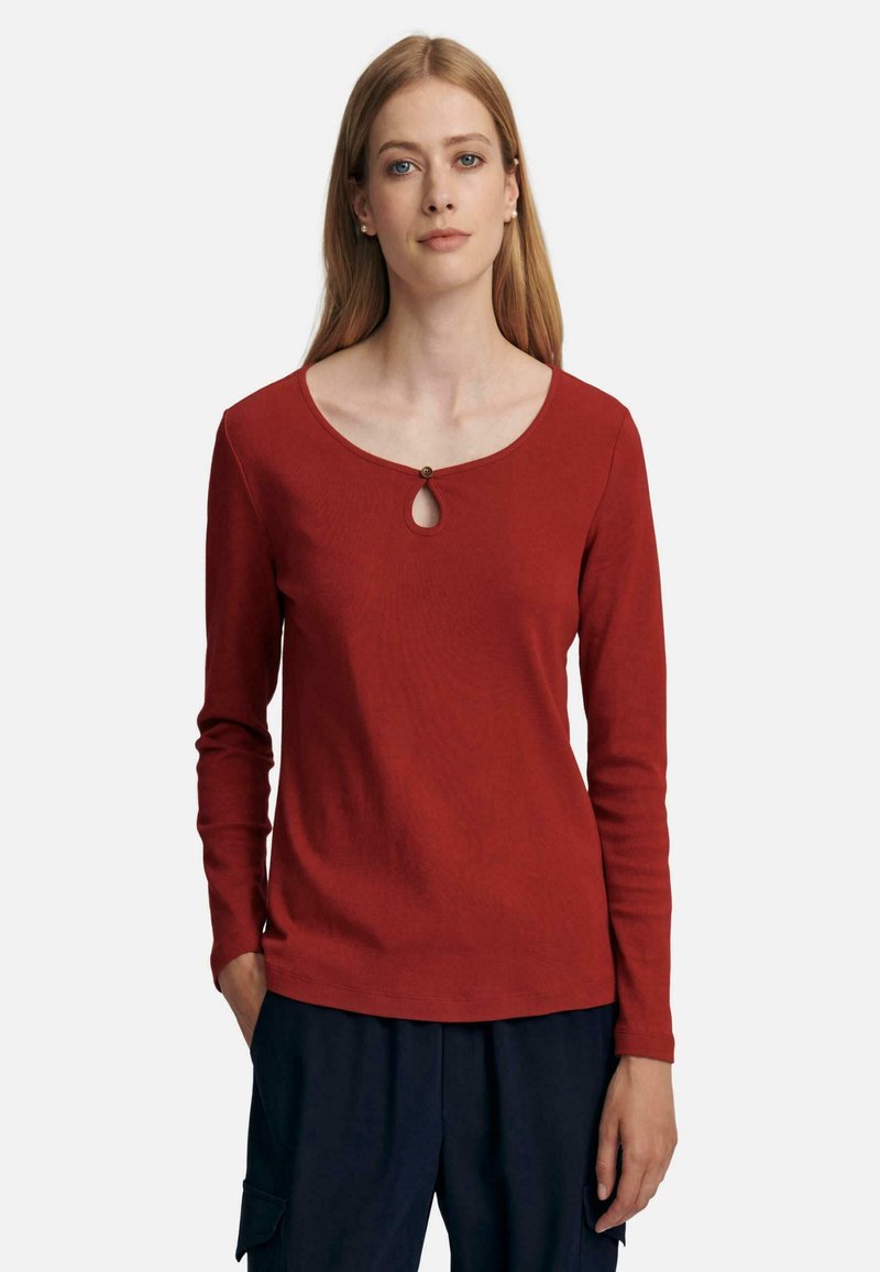 PETER HAHN Long sleeved top - kirsche/red - Zalando