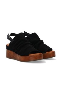 VENEZIA WEDGE SANDALS - Sandale s platformom - black/crno - Zalando.hr