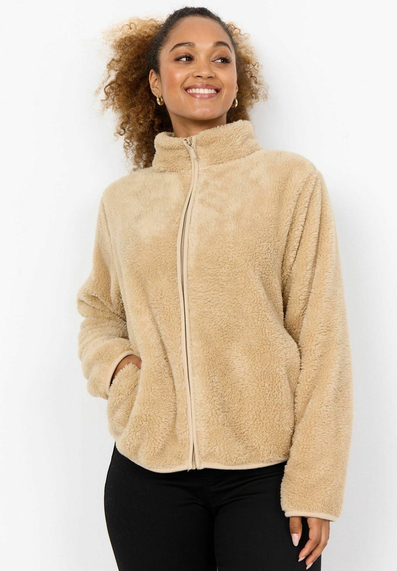 Soyaconcept NATA - Fleece jacket - sand/beige - Zalando.ie