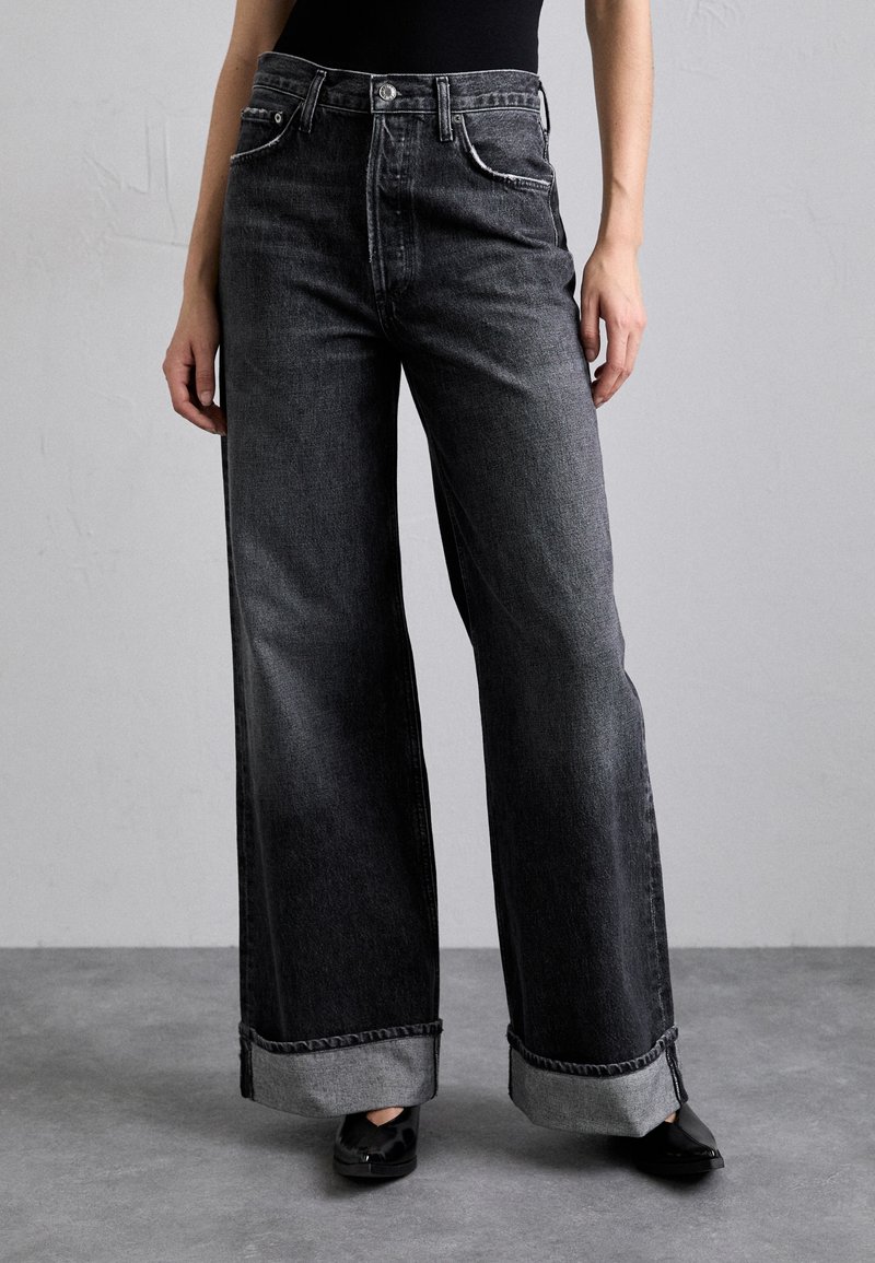Agolde - Jeansy Relaxed Fit/czarny denim - Zalando.pl