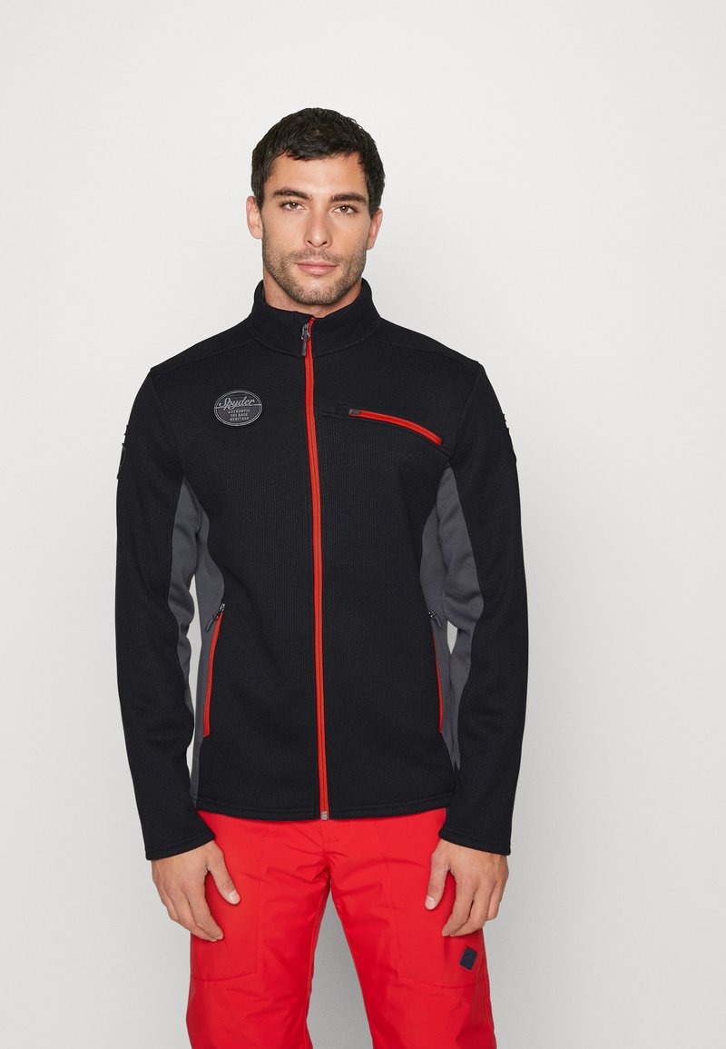 Spyder BANDIT WENGEN FULL ZIP - Fleece jacket - black - Zalando.ie
