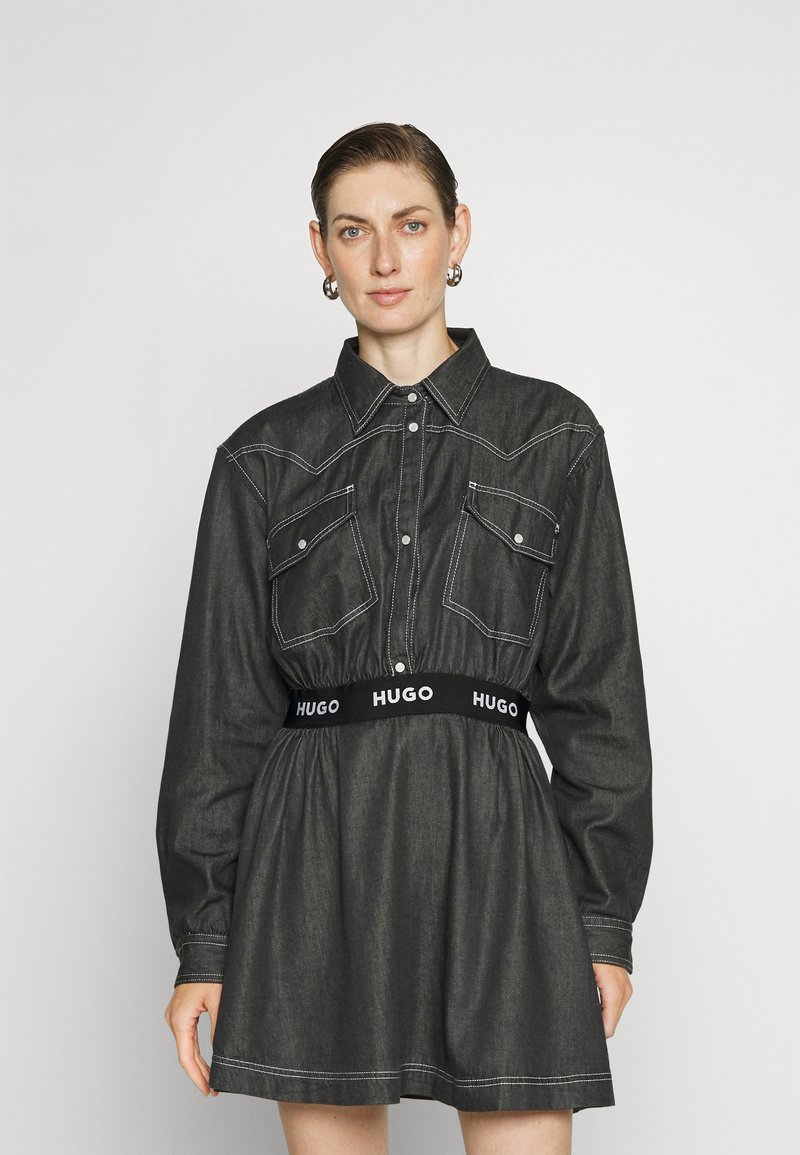 HUGO KARINNE - Jeanskleid - black/schwarz - Zalando.at