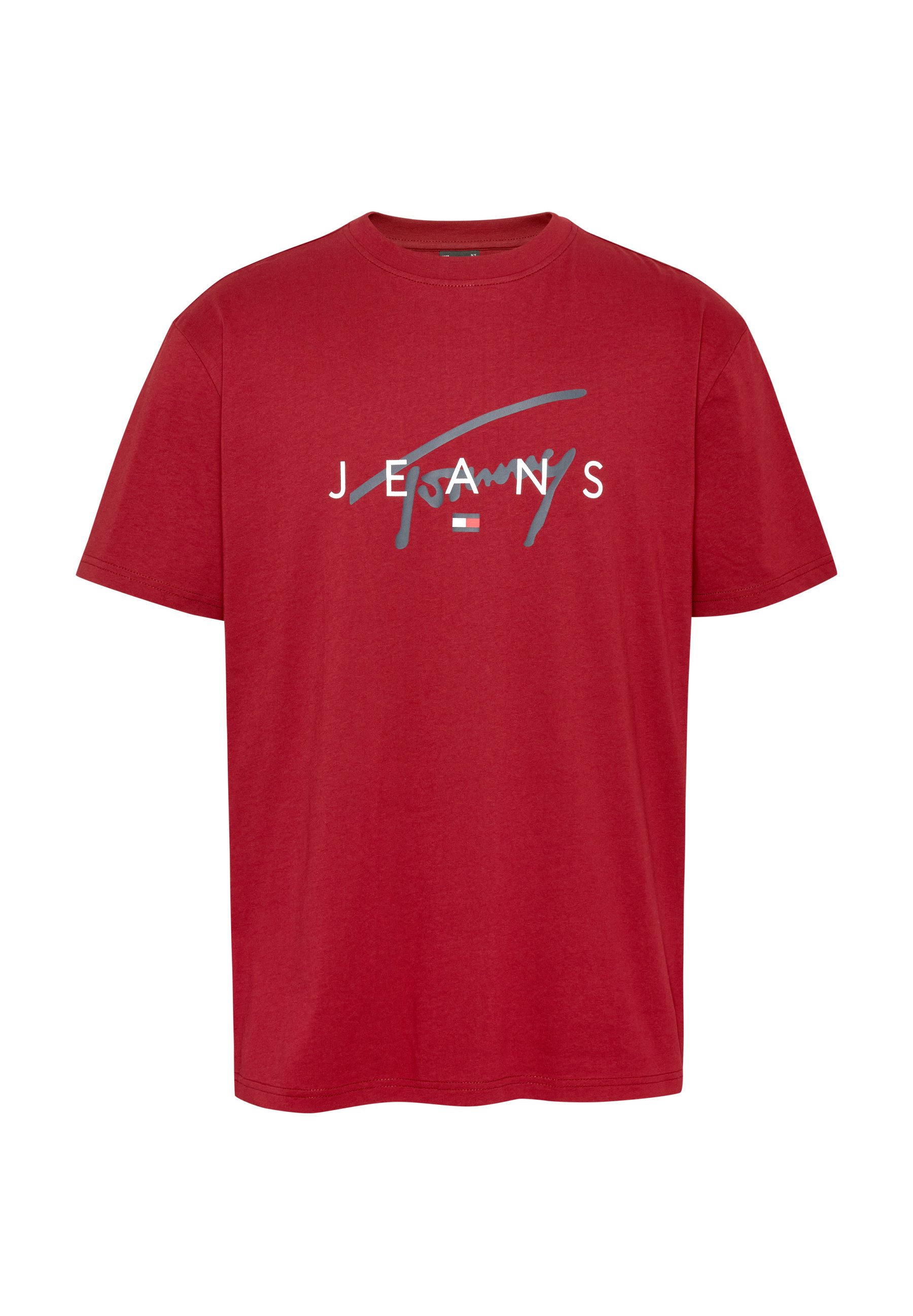 Tommy Jeans SIGNATURE TWIST TEE UNISEX T Shirt print regatta red rot Zalando