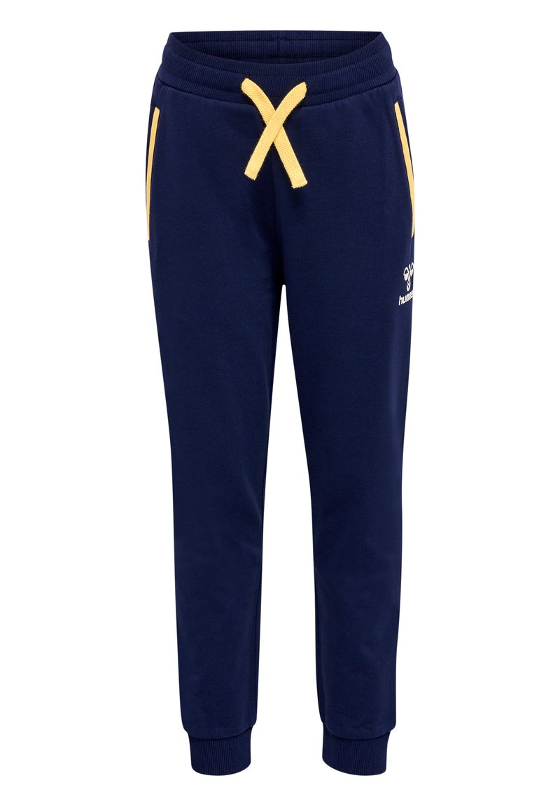 Hummel CLOUD - Tracksuit bottoms - black iris/blue - Zalando