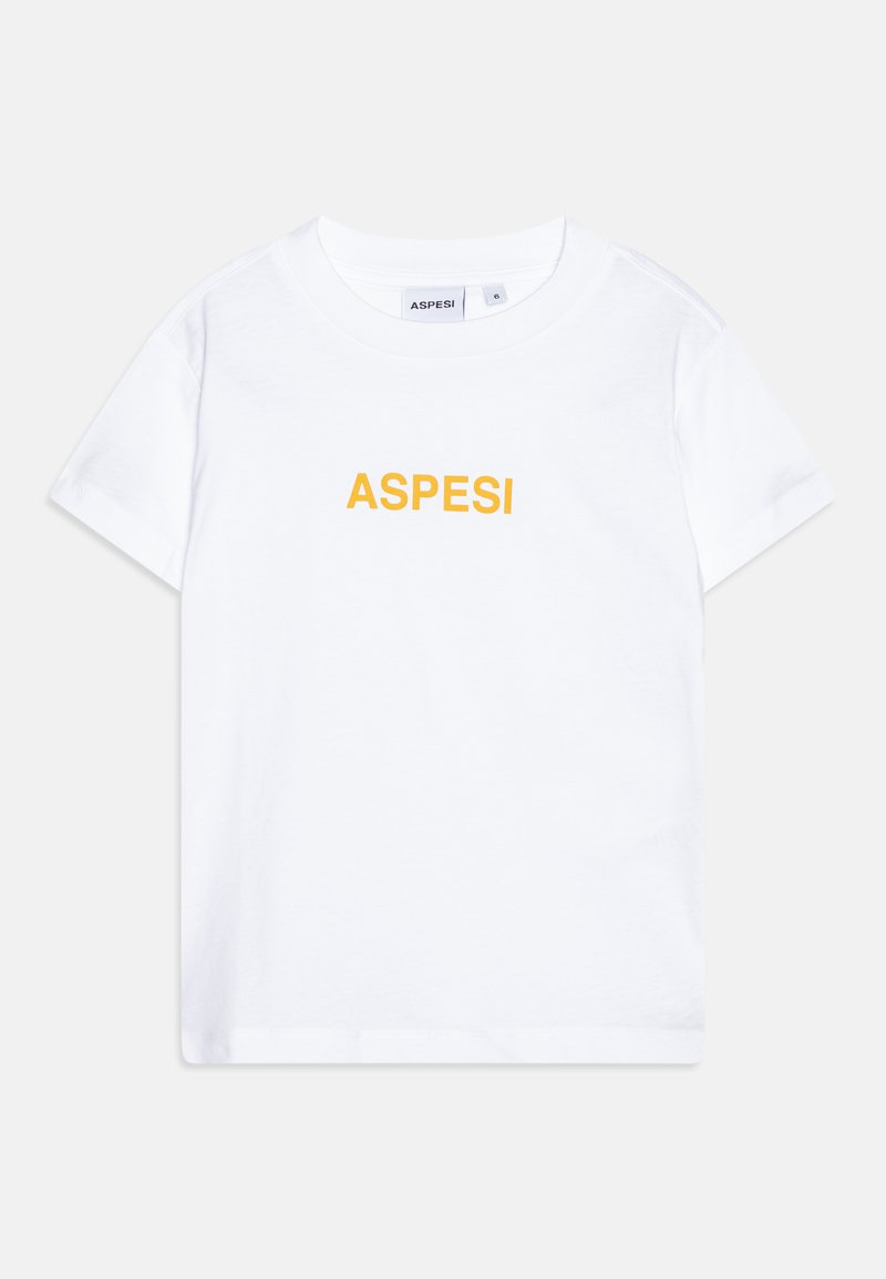 ASPESI UNISEX - T-Shirt print - white/yellow/weiß - Zalando.de