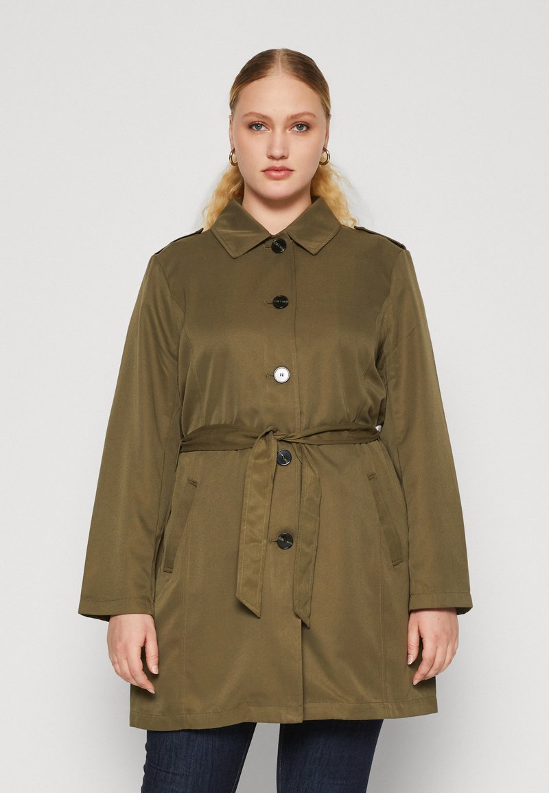 ONLY Carmakoma CARLINE - Trench - ivy green/verde - Zalando.it