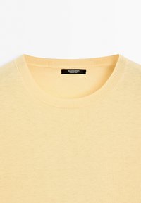 Massimo Dutti T-Shirt basic - light yellow/hellgelb - Zalando.ch