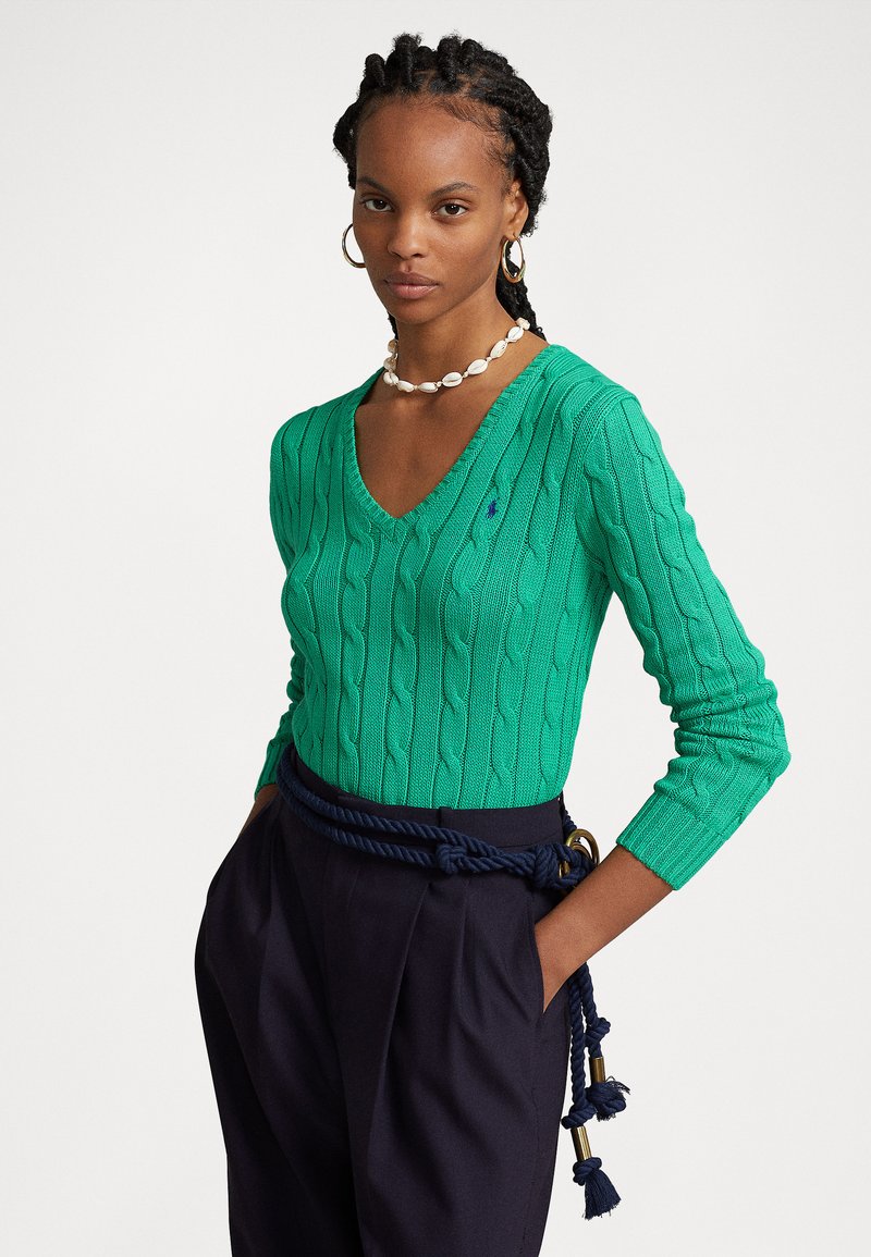 Polo Ralph Lauren KIMBERLY LONG SLEEVE - Maglione - preppy green/verde ...