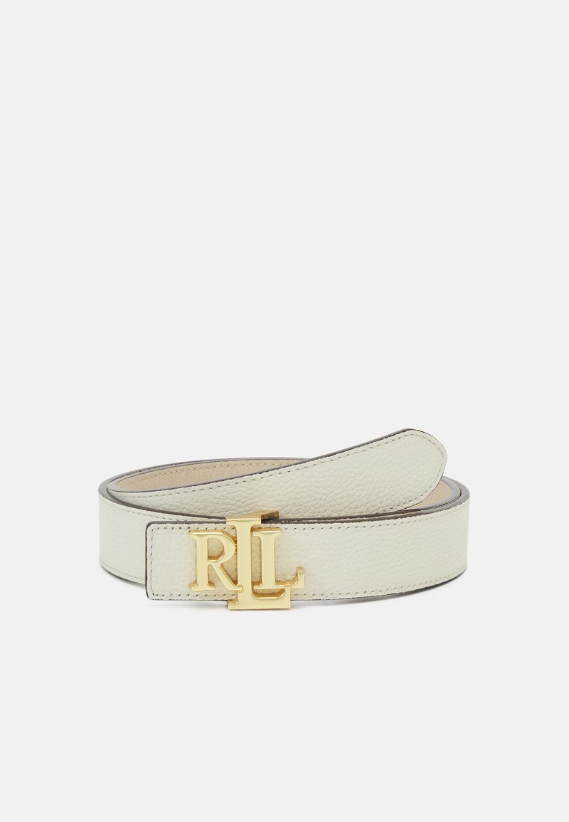 Lauren Ralph Lauren BELT MEDIUM - Cintura - vanilla/explorer sand ...