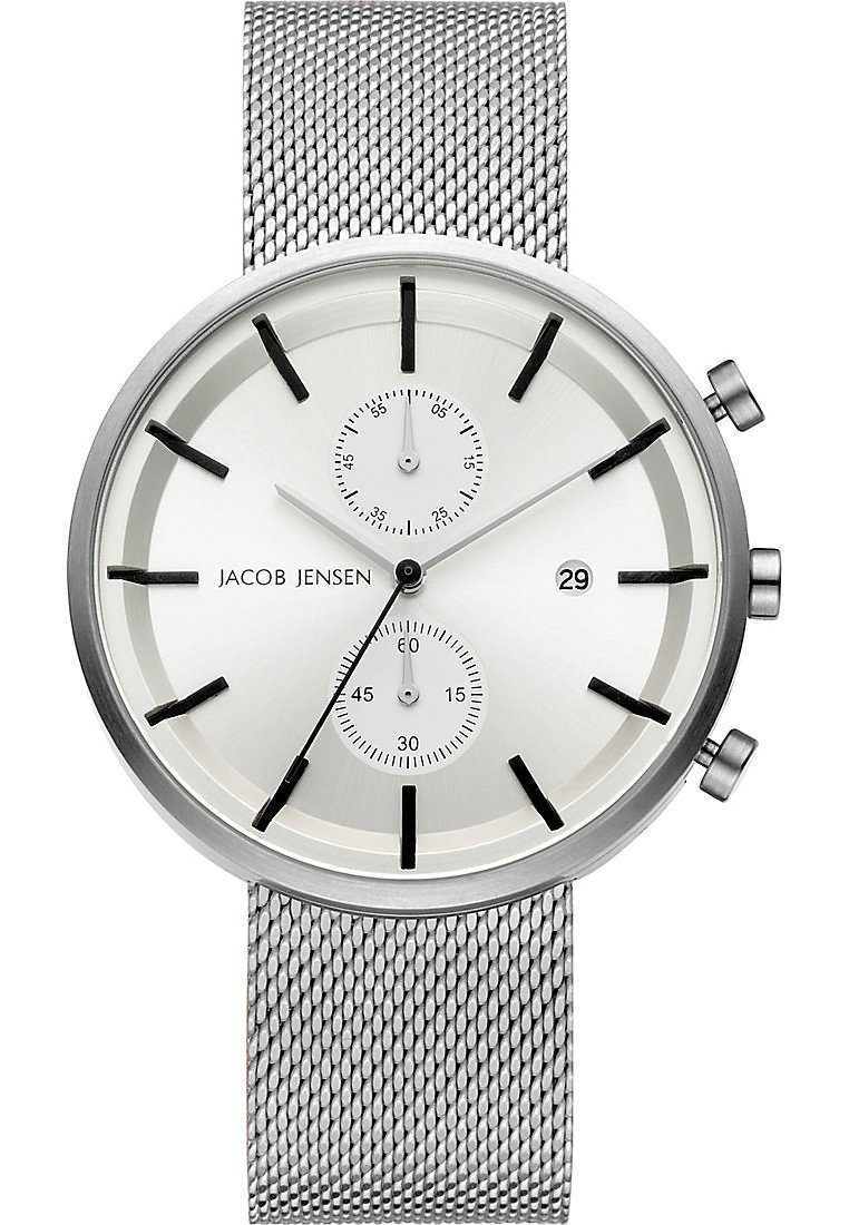 Jacob Jensen Chronograph - silver-coloured/silberfarben - Zalando.de