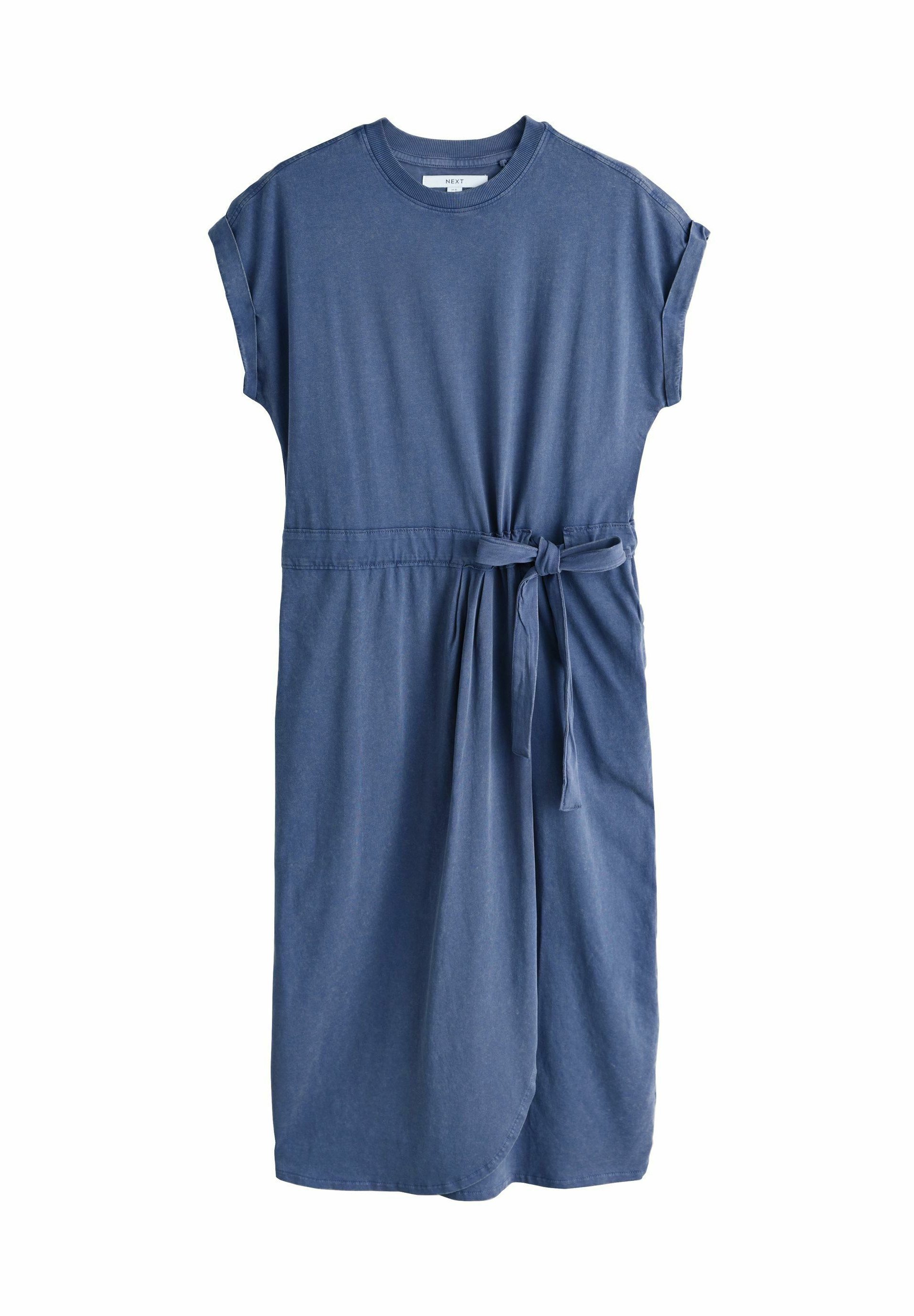 Next PETITE FIT - SARONG TIE - Jerseykleid - washed blue/blau - Zalando.ch