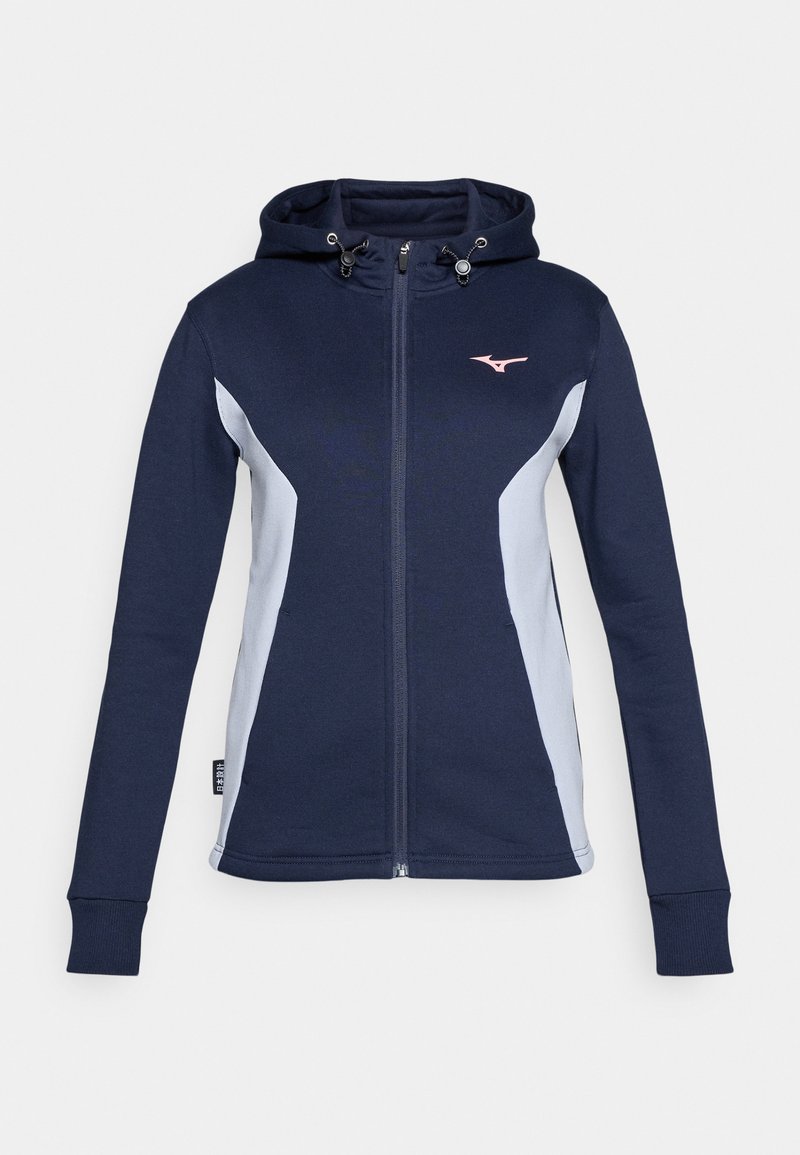 Mizuno ATHLETICS JACKET - Zip-up sweatshirt - baritone blue/icelandic ...