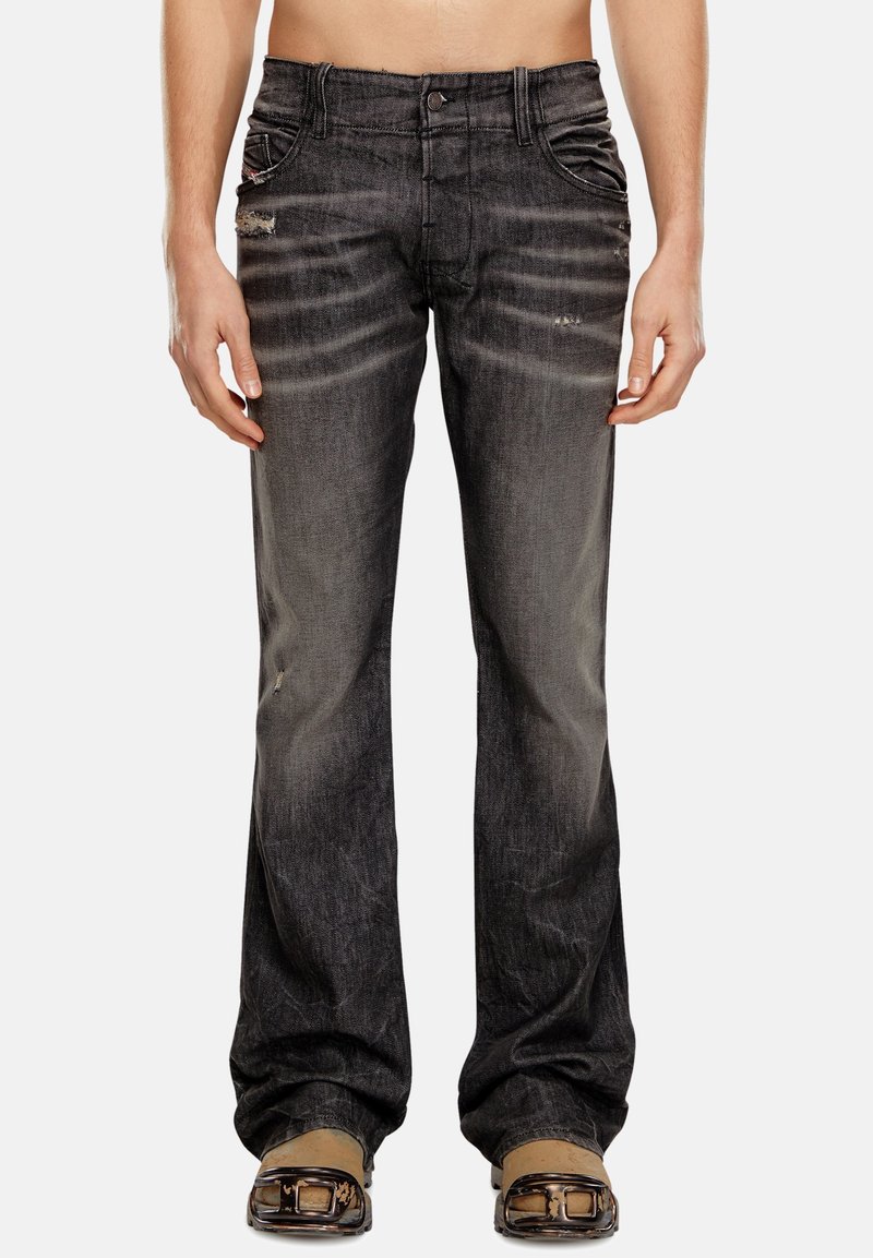 Diesel D-BACKLER - Jeans Bootcut - black dark grey/schwarz - Zalando.at