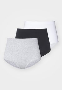 Lindex SALLY SEAMLESS BRIEF HIGH 3 PACK - Pants - light grey/grey ...