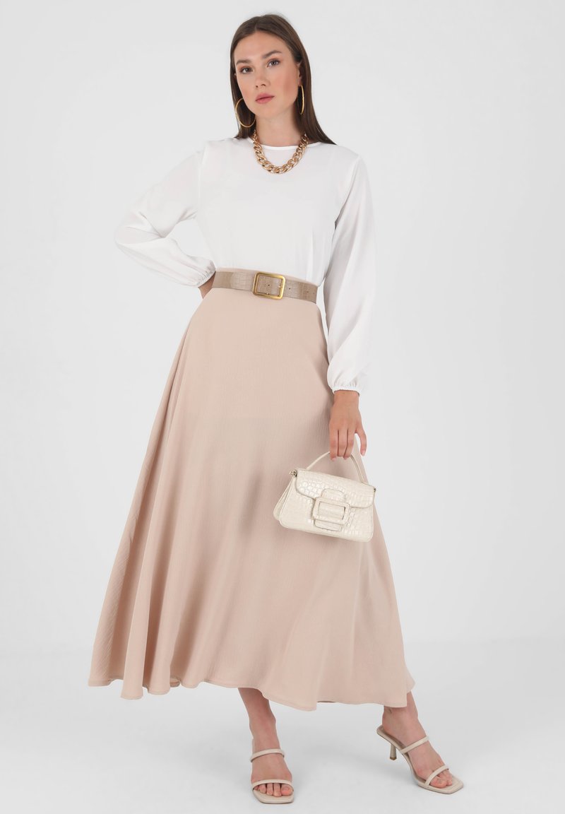 Modanisa A-line skirt - stone - Zalando.ie