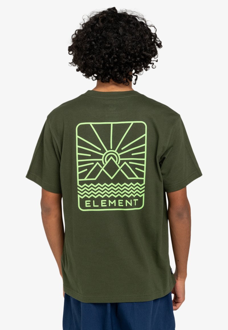 Element WAVE - Triko s potiskem - green/zelená - Zalando.cz