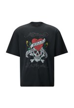 Ed Hardy Camiseta estampada - washed black/negro - Zalando.es