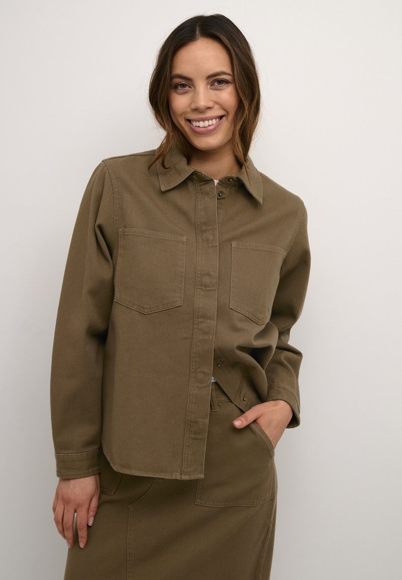 Culture REBA - Button-down blouse - cub/light brown - Zalando.ie