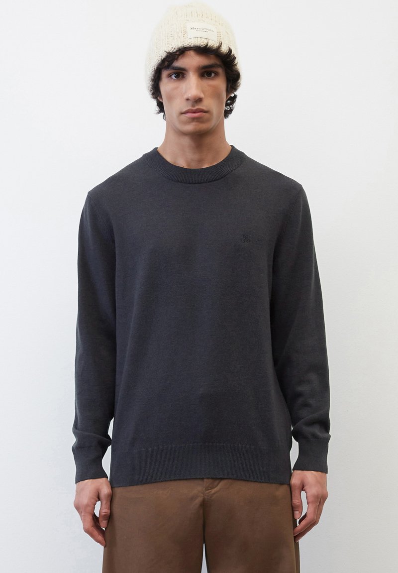 Marc O'Polo CREW NECK - Jersey de punto - dark navy/azul marino ...