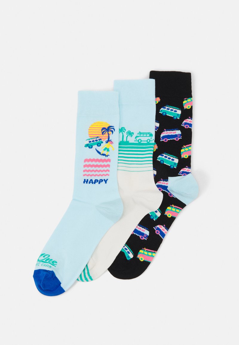 Happy Socks HAPPY SUNRISE BULLI CAMPERS 3 PACK UNISEX - Socks - white ...