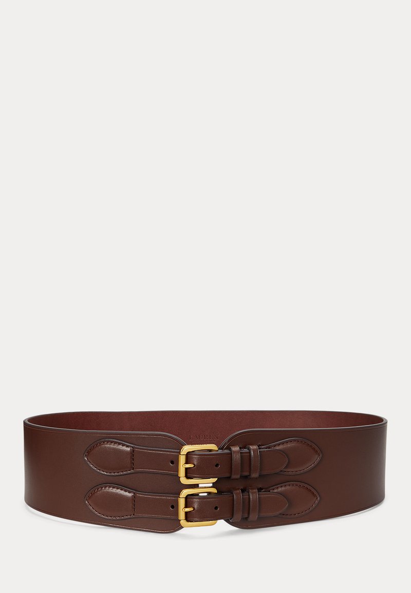 Lauren Ralph Lauren VACHETTA LEATHER DOUBLE BUCKLE WIDE BELT - Ceinture ...
