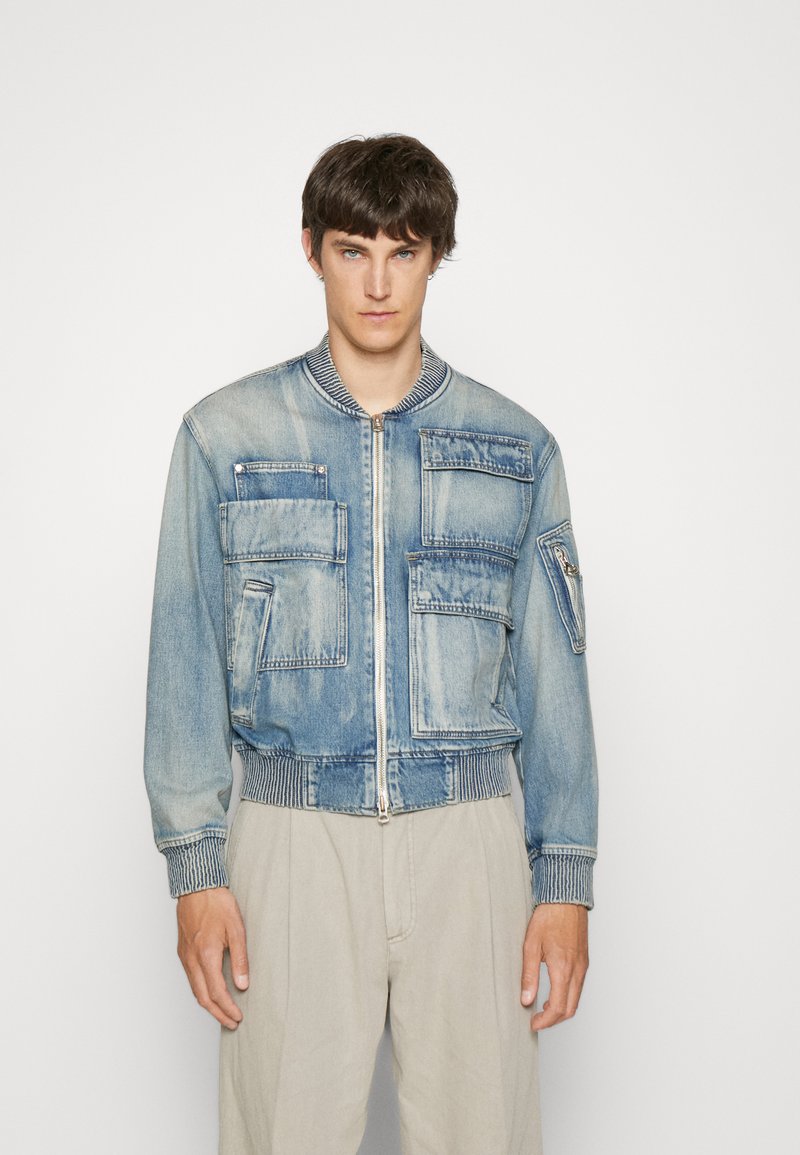 Solid Homme MEN'S JUMPER - Denim jacket - blue/blue denim - Zalando.co.uk